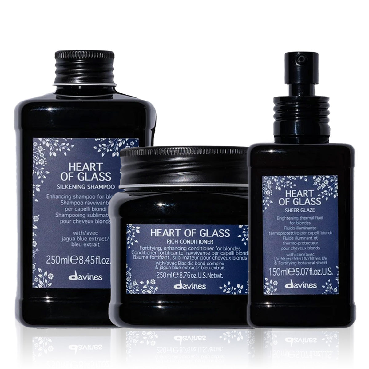 Davines Heart of Glass Shampoo, Conditioner & and get the Sheer Glaze ...